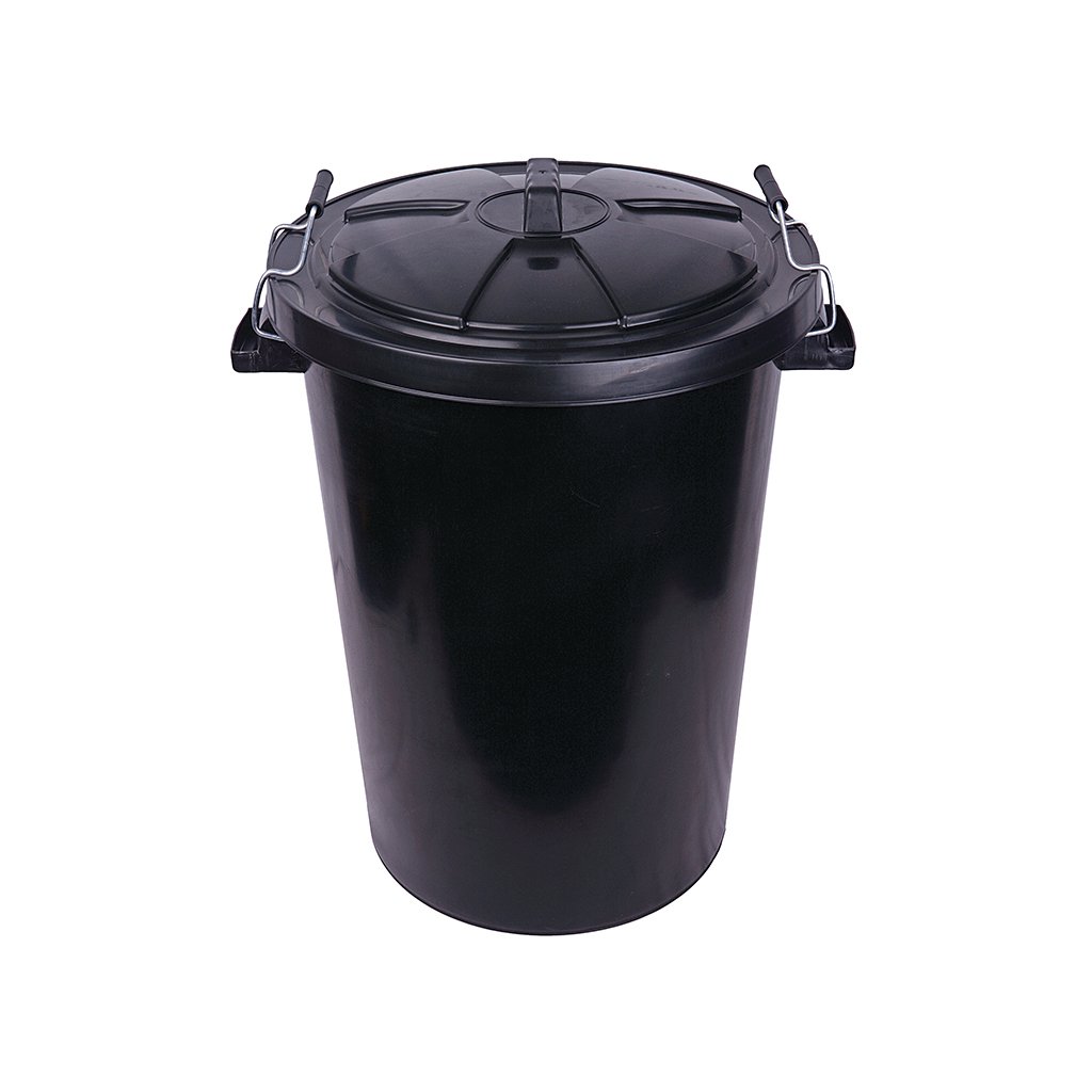 90L Black Dustbin - Hygienique.com