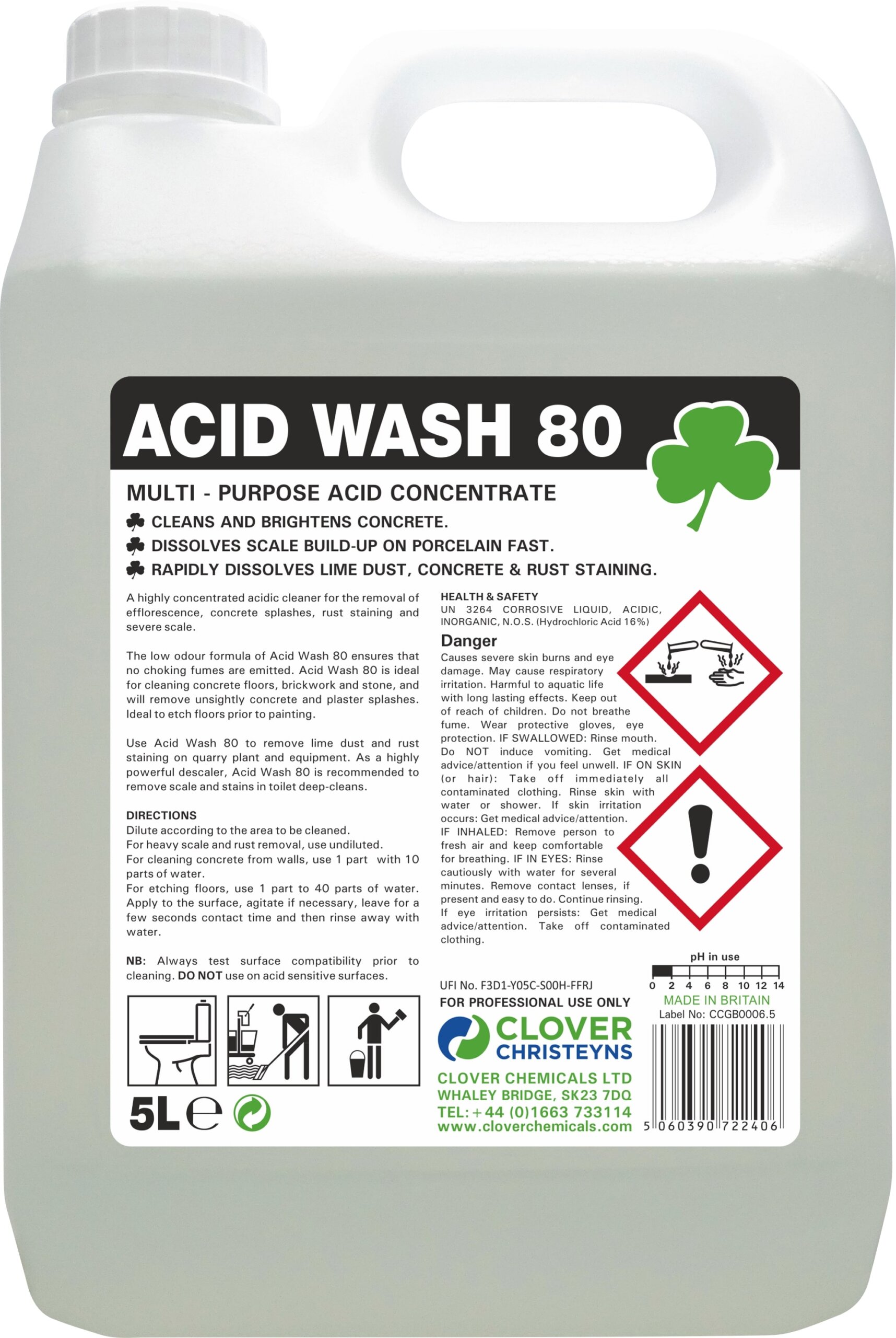 Acid Wash 80 5L - Hygienique.com