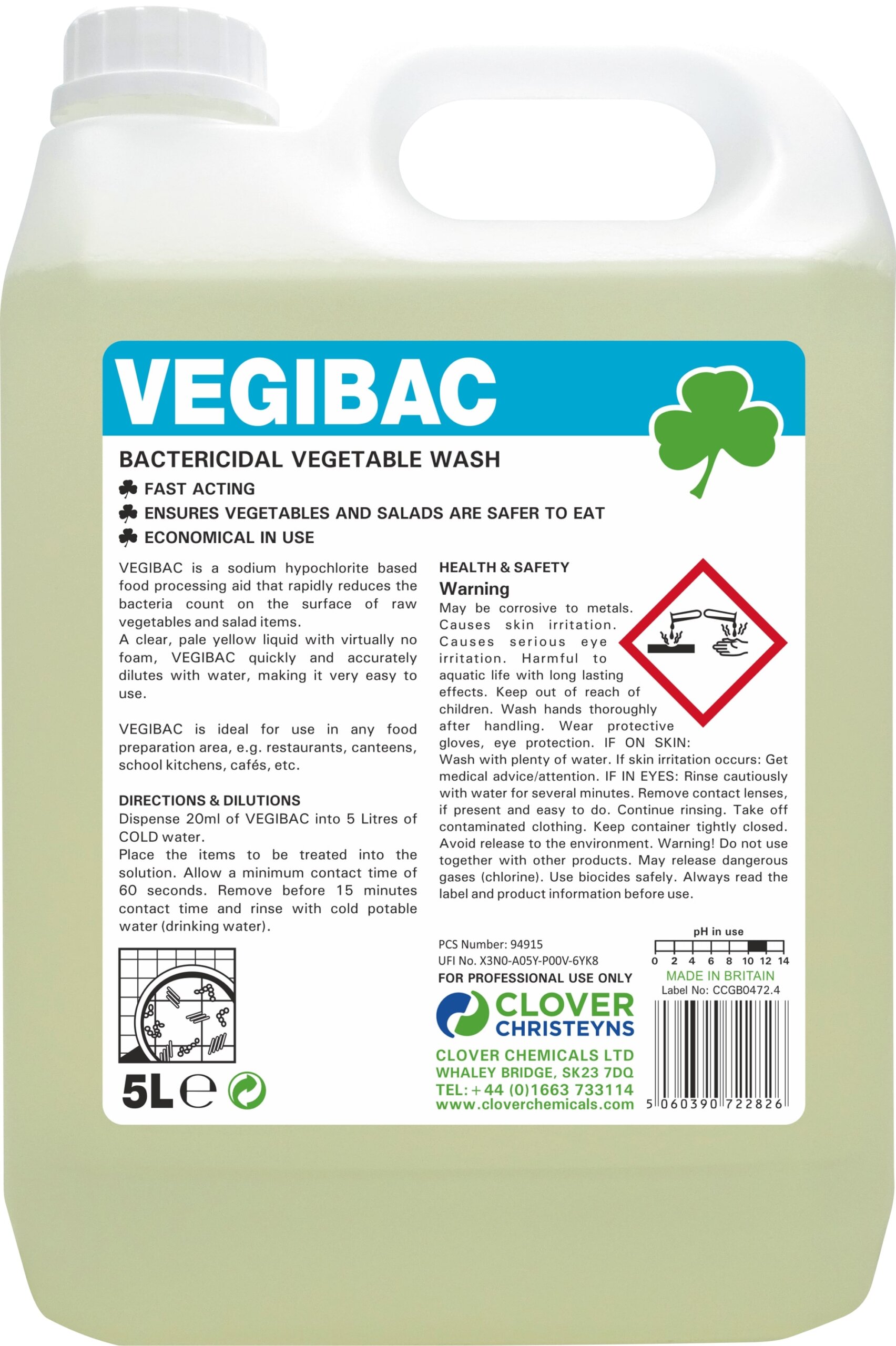 Vegibac 5L - Hygienique.com