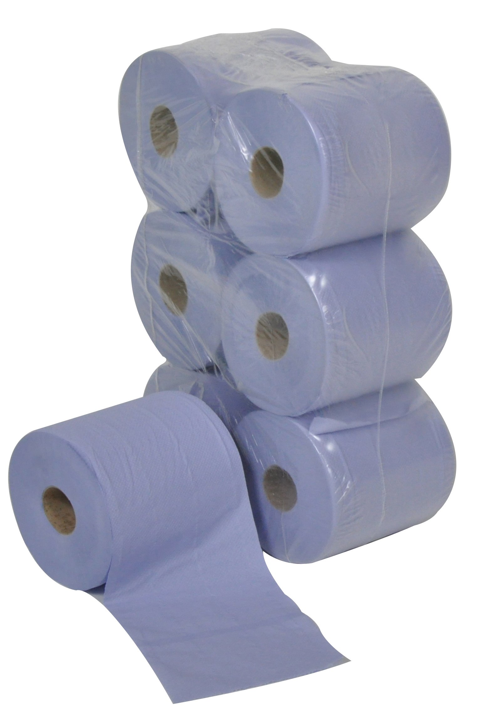 Centre-feed roll, 2 ply, blue (20cm x 150m) - Hygienique.com