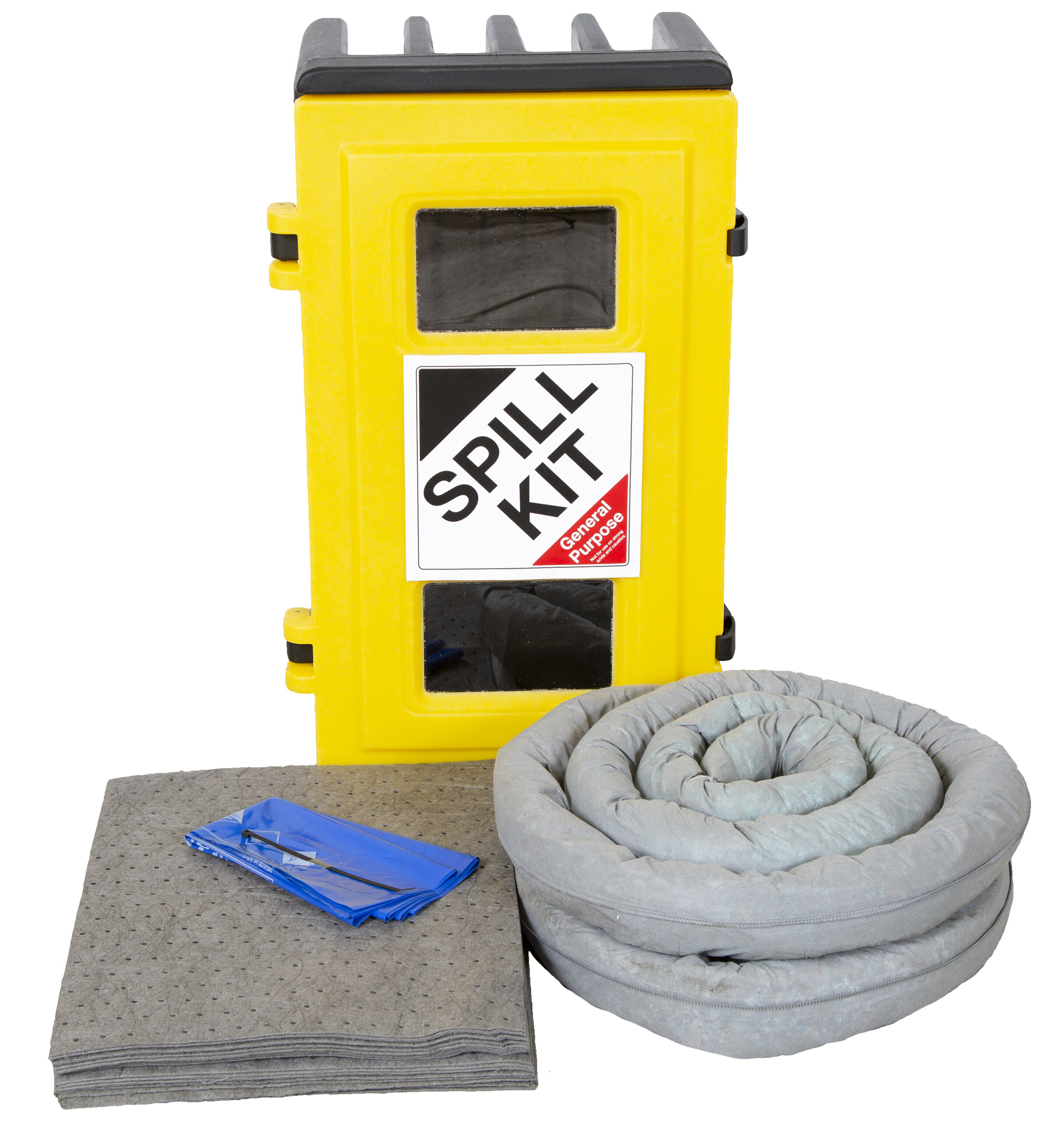 General Purpose Spill Kit in Wall Cabinet - Hygienique.com